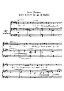 Pater noster, qui es in coelis, Op.16 por E. Chausson em músicaNeo