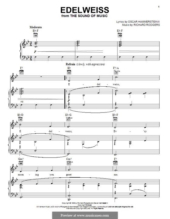 Edelweiss (from The Sound of Music) por R. Rodgers em músicaNeo