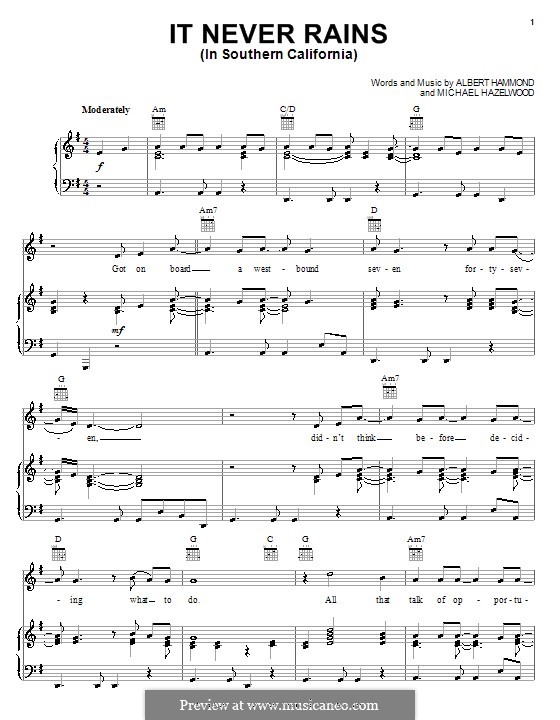 It Never Rains (In Southern California) por A. Hammond, M. Hazelwood em ...