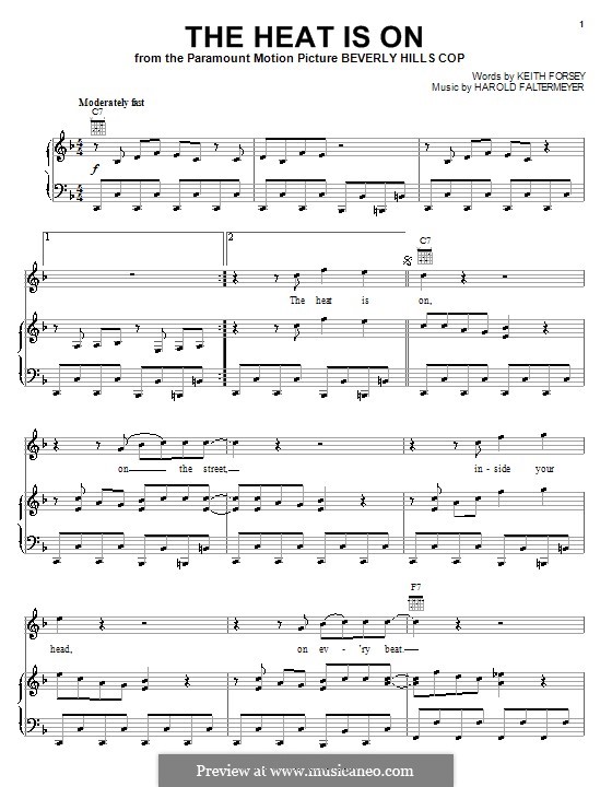The Heat Is on (Glenn Frey) por H. Faltermeyer, K. Forsey em músicaNeo