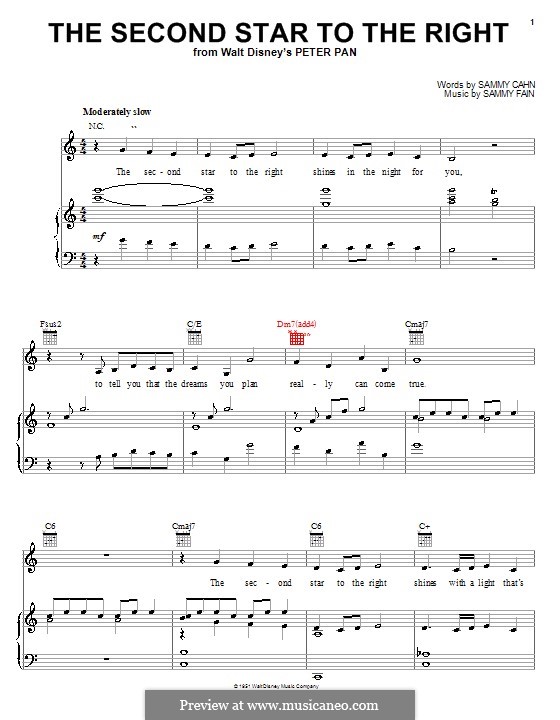 The Second Star to the Right (from Peter Pan) por S. Fain em músicaNeo