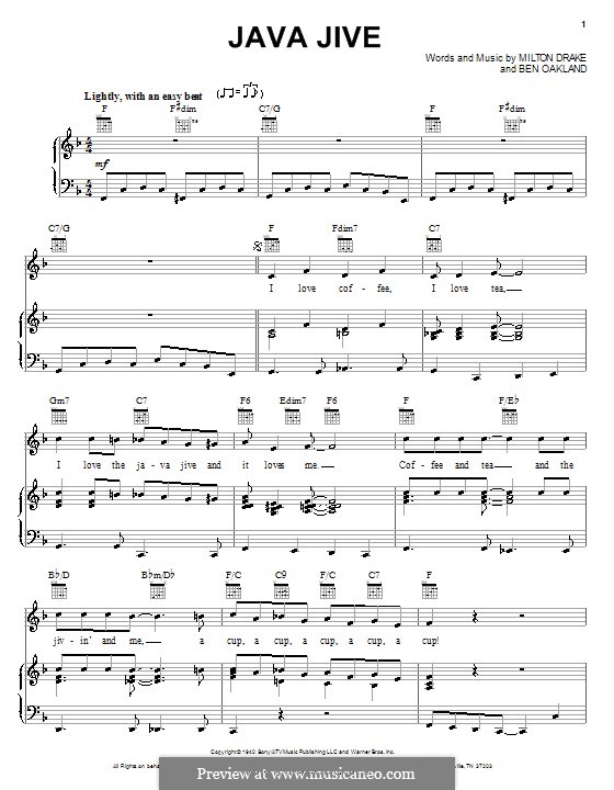 Java Jive (The Ink Spots) por B. Oakland, M. Drake em músicaNeo