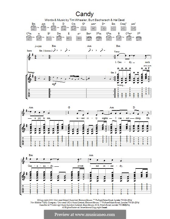 Candy (Ash) por T. Wheeler, B. Bacharach, H. David em músicaNeo