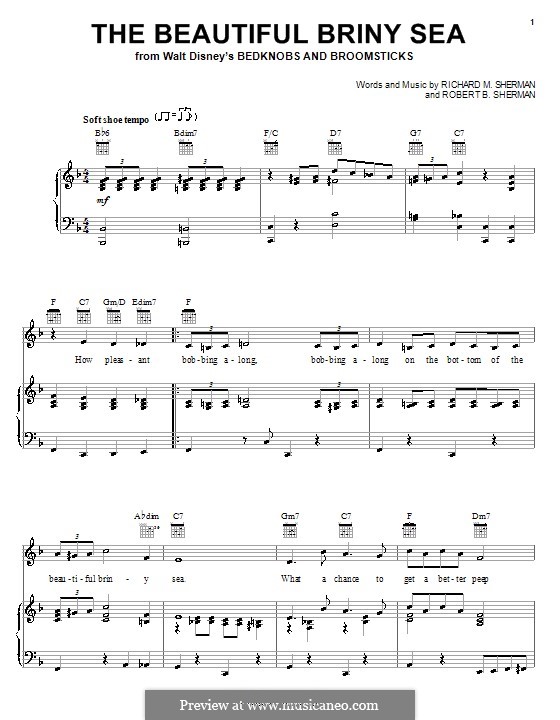 The Beautiful Briny Sea (from Disney's Bedknobs and Broomsticks) por R.M. Sherman, R.B. Sherman ...