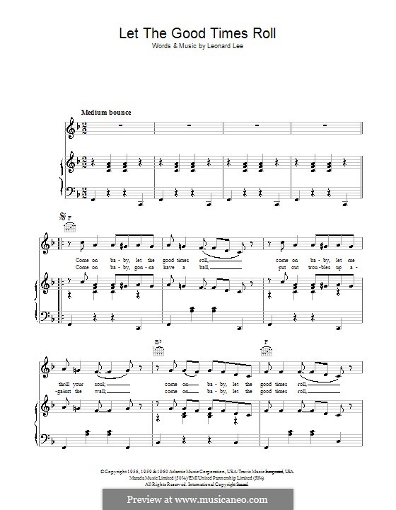 L. Lee, S. Goodman: Let the Good Times Roll ноты на MusicaNeo