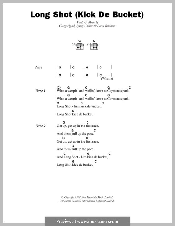 G. Agard, L. Robinson, S. Crooks: Long Shot (Kick De Bucket) на MusicaNeo