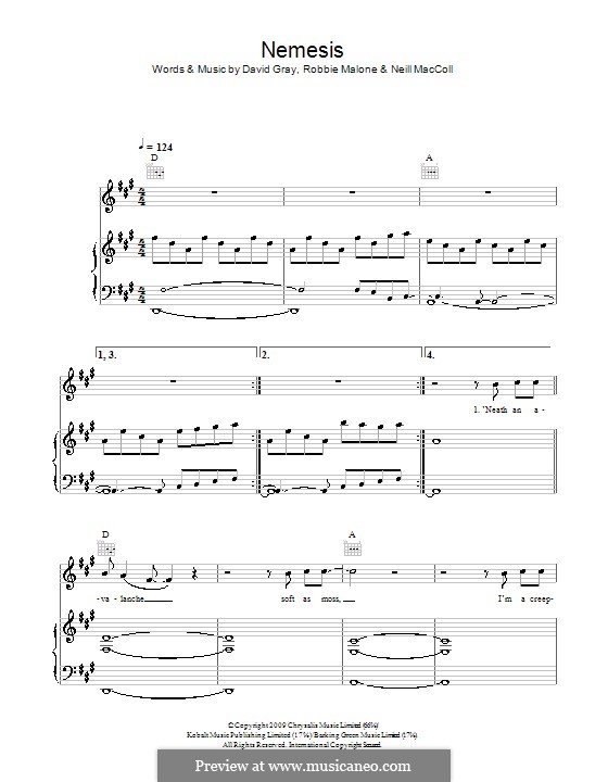 D. Gray, N. MacColl, R. Malone: Nemesis ноты на MusicaNeo