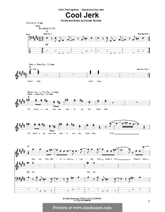 D. Storball: Cool Jerk (The Capitols) ноты на MusicaNeo