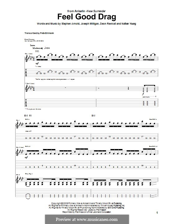 D. Rexroat, J. Milligan, N. Young, S. Arnold: Feel Good Drag (Anberlin ...