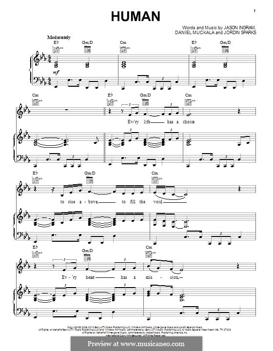 D. Muckala, J.D. Ingram, J. Sparks: Human (Natalie Grant) ноты на MusicaNeo