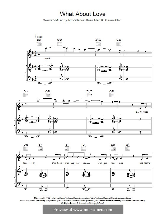 B. Allen, J. Vallance, S. Alton: What About Love? (Heart) ноты на MusicaNeo