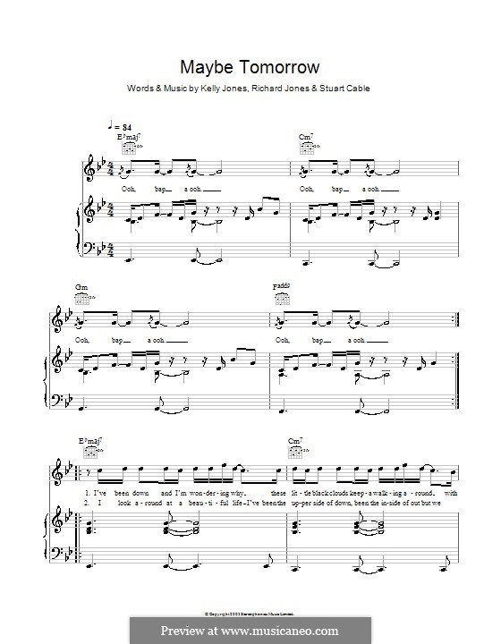 K. Jones, R. Jones, S. Cable: Maybe Tomorrow (Stereophonics) на MusicaNeo