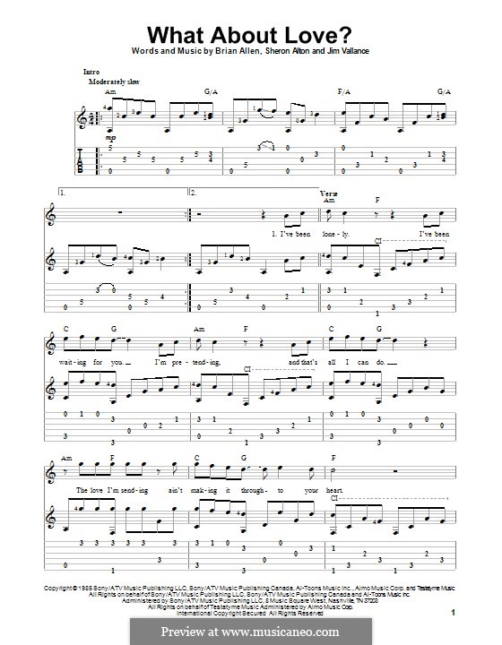 B. Allen, J. Vallance, S. Alton: What About Love? (Heart) ноты на MusicaNeo