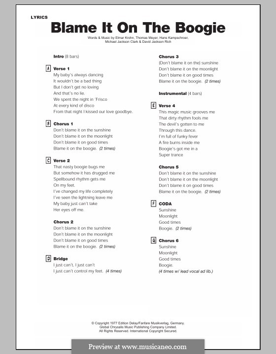 D.J. Rich, E. Krohn, H. Kampschroer, M.J. Clark, T. Meyer: Blame It on ...