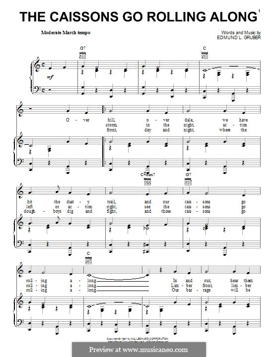 E.L. Gruber: The Caissons Go Rolling Along ноты на MusicaNeo