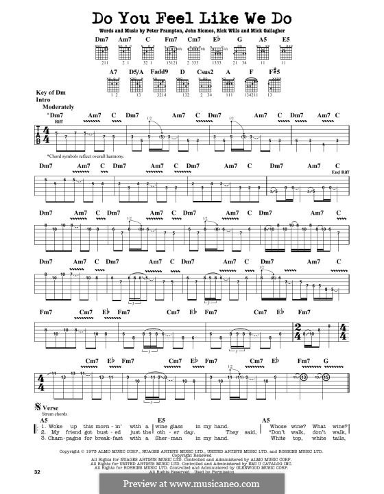 J. Siomos, M. Gallagher, R. Wills: Do You Feel Like We Do ноты на MusicaNeo