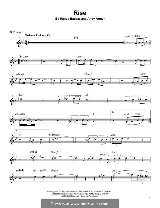 A. Armer, R. Badazz: Rise (Herb Alpert) ноты на MusicaNeo