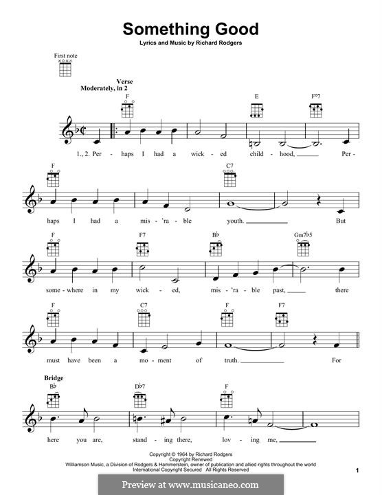 R. Rodgers: Something Good (from The Sound of Music) ноты на MusicaNeo