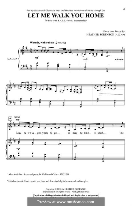 H. Sorenson: Let Me Walk You Home ноты на MusicaNeo