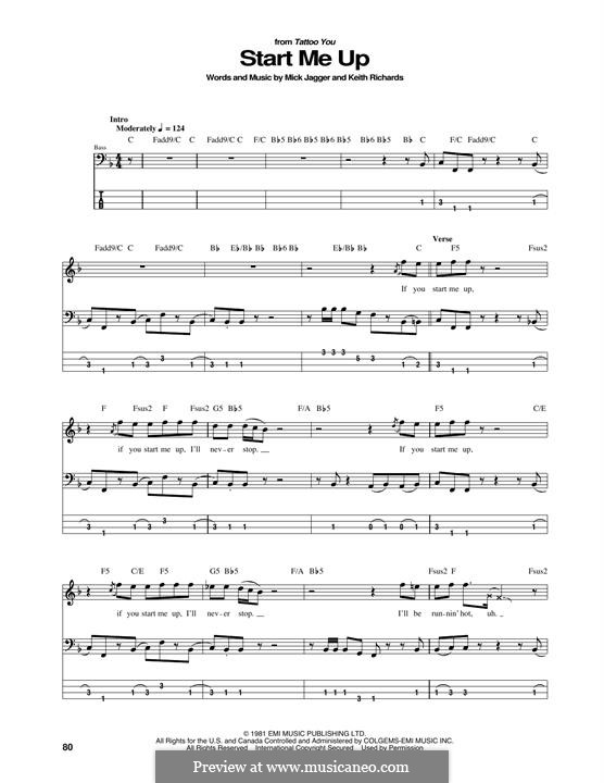 K. Richards, M. Jagger: Start Me Up (The Rolling Stones) ноты на MusicaNeo