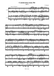 А. Дворжак: No.4 Думка (Славянские танцы, Op.72) ноты на MusicaNeo