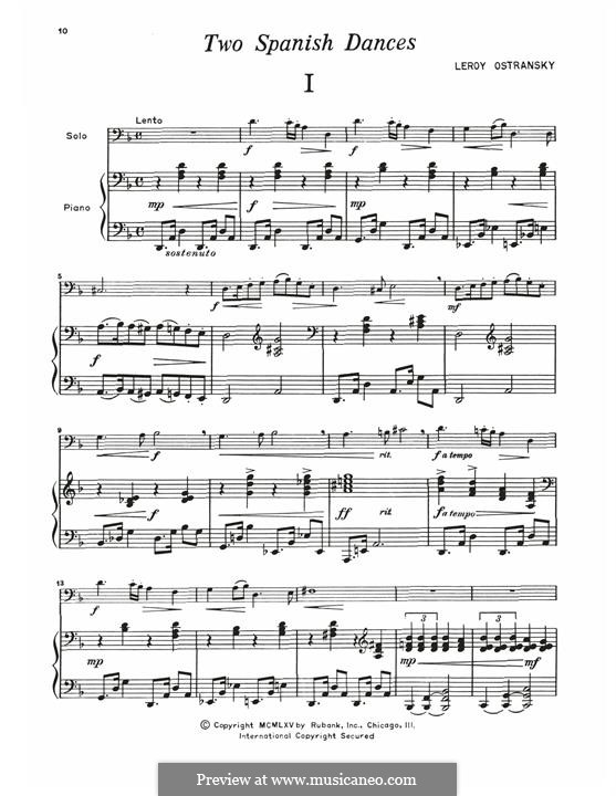 L. Ostransky: Two Spanish Dances ноты на MusicaNeo