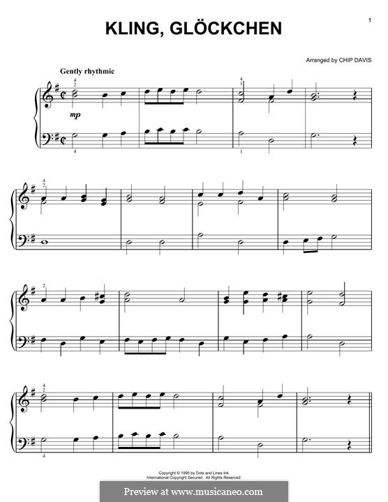 folklore: Ring, little Bell (Kling Glöckchen klingelingeling) на MusicaNeo