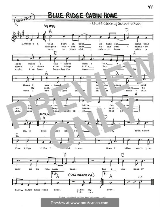 G. Stacey, L. Certain: Blue Ridge Cabin Home (Flatt & Scruggs) на MusicaNeo