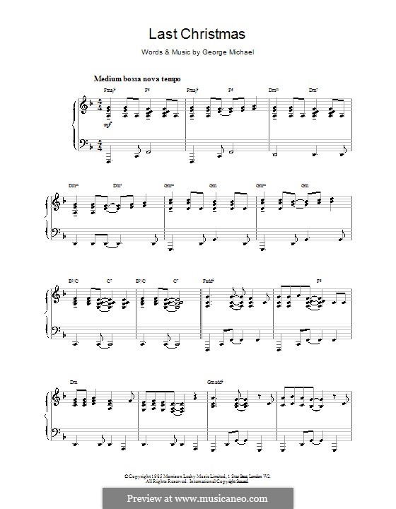 G. Michael: Last Christmas (Wham!) ноты на MusicaNeo