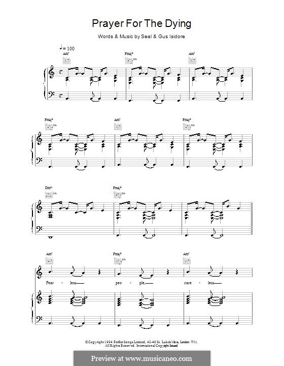 G. Isidore: Prayer for the Dying (Seal) ноты на MusicaNeo