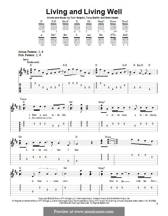 M. Nesler, T. Shapiro, T. Martin: Living and Living Well (George Strait ...